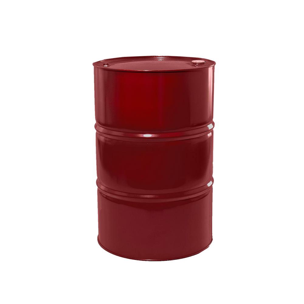 55 Gallon Red Tight Head Lined Steel Drum - Illing Company